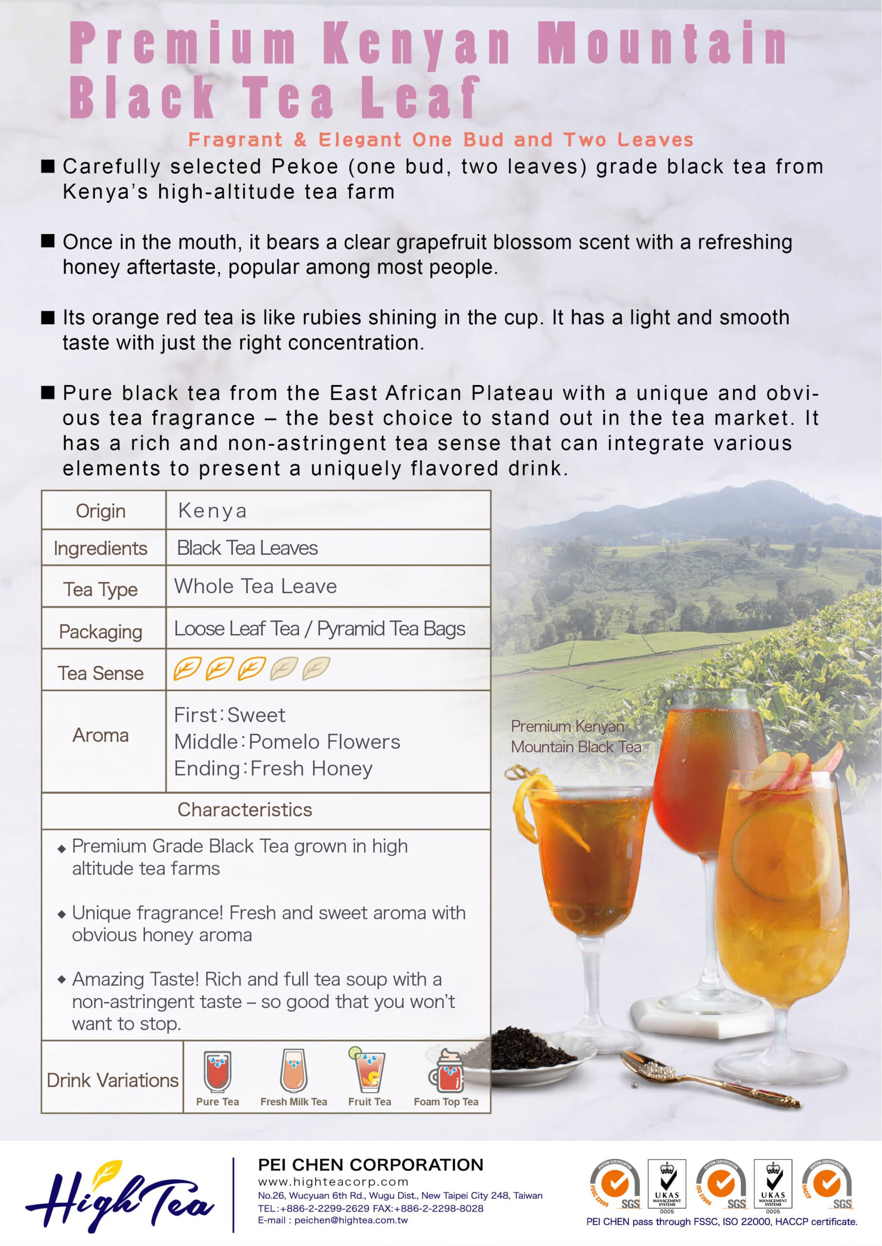 Loose Tea Leaves-Premium Kenyan Mountain Black Tea Leaf - High Tea│PEI ...