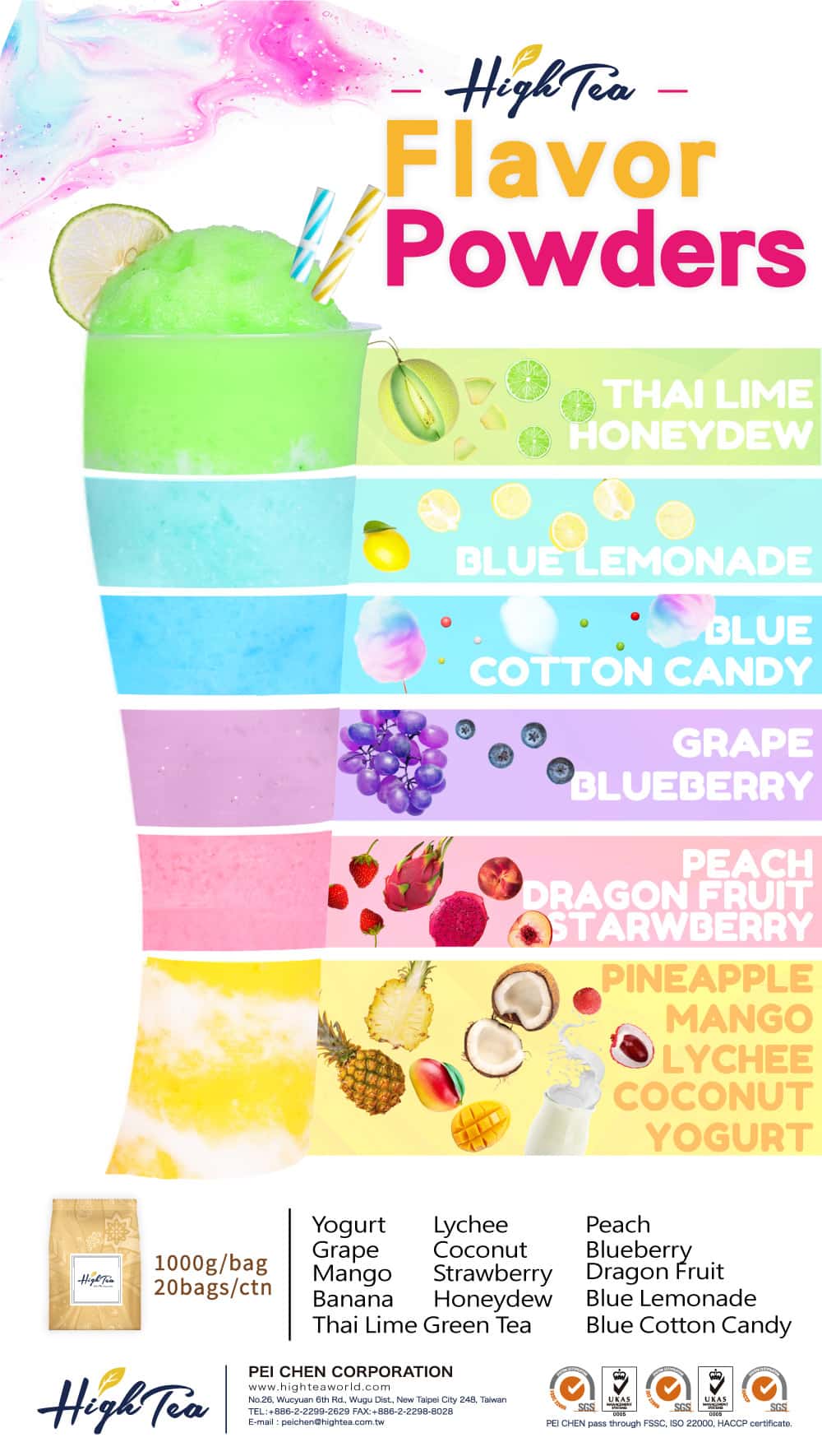 Flavor Powder-Banana Flavored Powder - High Tea│PEI CHEN CORP.