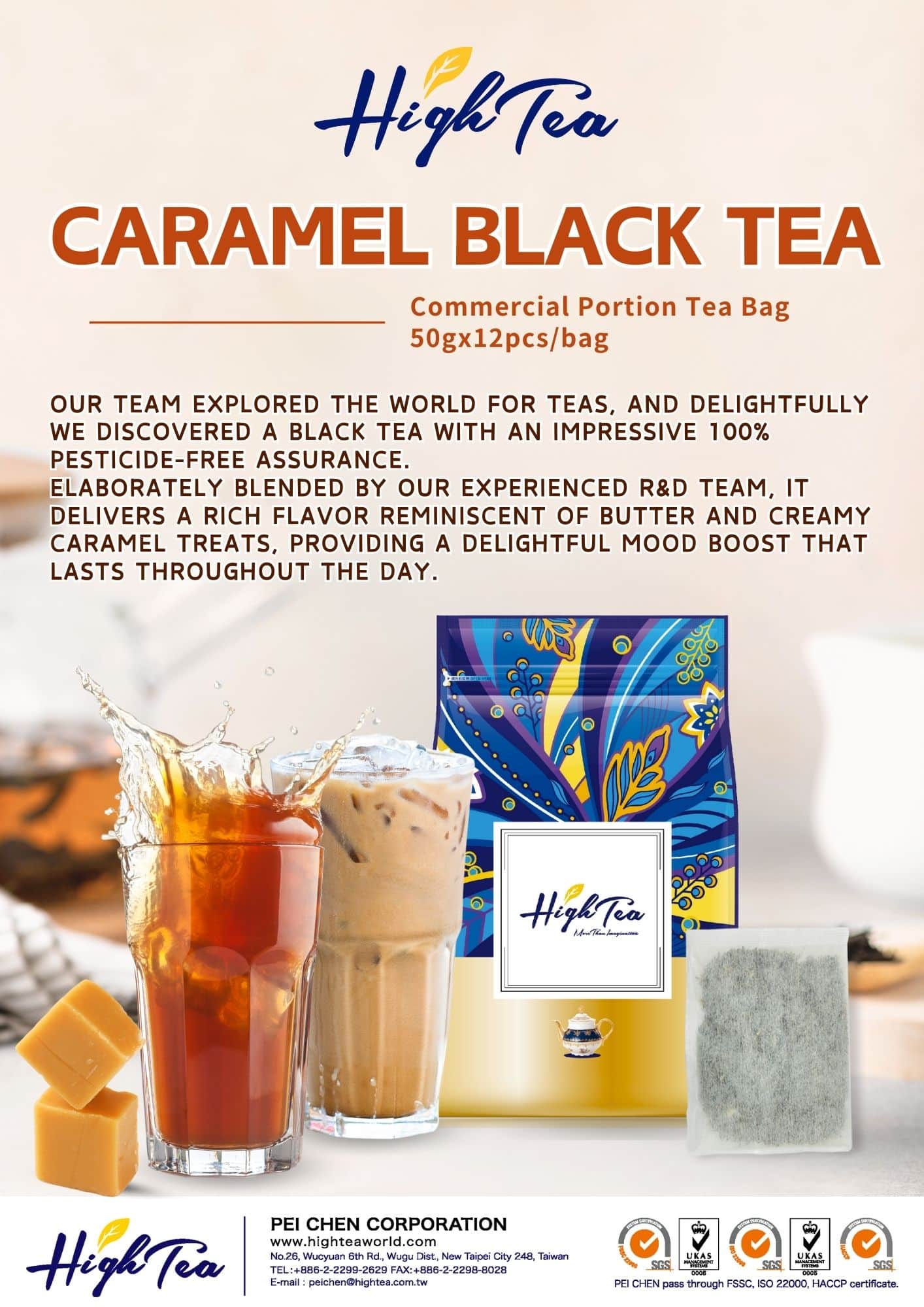 Commercial Portion Tea Bags-Milk Caramel Black Tea Bag - High Tea│PEI ...